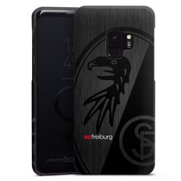 DeinDesign Galaxy S9 Handy Premium Case Smartphone Handyh&uuml;lle Schutzh&uuml;lle matt Sc Freiburg Metallic Look Official Licensed Product Premium Case