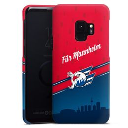 DeinDesign Galaxy S9 Handy Premium Case Smartphone Handyh&uuml;lle Schutzh&uuml;lle matt Sports Adler Mannheim Logo Premium Case