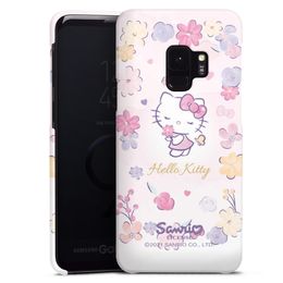 DeinDesign Galaxy S9 Handy Premium Case Smartphone Handyh&uuml;lle Schutzh&uuml;lle matt Water Colour Hello Kitty Merchandise Premium Case