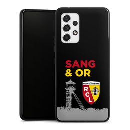 DeinDesign Galaxy A53 5G Handy Silikon H&uuml;lle Case schwarz Handyh&uuml;lle Official Licensed Product Racing Club De Lens Rcl