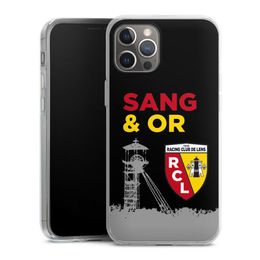 DeinDesign iPhone 12 Pro Max Handy Silikon H&uuml;lle Case transparent Handyh&uuml;lle Racing Club De Lens Official Licensed Product Rcl Silikon Case