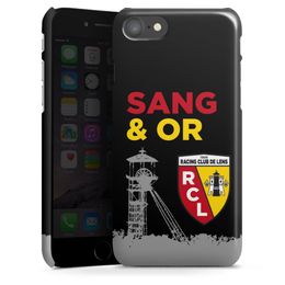 DeinDesign iPhone SE (2020) Handy Premium Case Smartphone Handyh&uuml;lle Schutzh&uuml;lle gl&auml;nzend Racing Club De Lens Rcl Official Licensed Product Premium Case