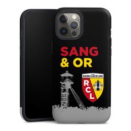 DeinDesign iPhone 12 Pro Handy Panzer Handyh&uuml;lle robuste Outdoor H&uuml;lle Schutzh&uuml;lle matt Racing Club De Lens Official Licensed Product Rcl Tough Case