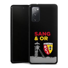 DeinDesign Galaxy S20 FE 5G Handy Silikon H&uuml;lle Case schwarz Handyh&uuml;lle Racing Club De Lens Official Licensed Product Rcl