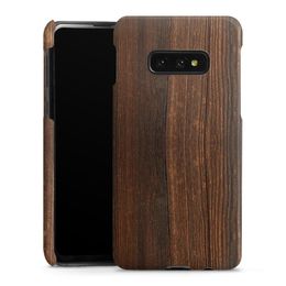 DeinDesign Galaxy S10e Handy Premium Case Smartphone Handyh&uuml;lle Schutzh&uuml;lle matt Wood Nut Tree Wooden Look Premium Case