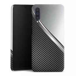 DeinDesign Galaxy A50 Handy Premium Case Smartphone Handyh&uuml;lle Schutzh&uuml;lle matt Steel Metall Carbon Premium Case