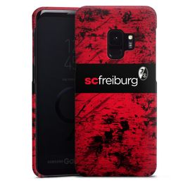 DeinDesign Galaxy S9 Handy Premium Case Smartphone Handyh&uuml;lle Schutzh&uuml;lle matt Official Licensed Product Sc Freiburg Logo Premium Case