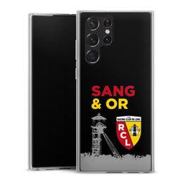 DeinDesign Galaxy S22 Ultra Handy Silikon H&uuml;lle Case transparent Handyh&uuml;lle Racing Club De Lens Official Licensed Product Rcl Silikon Case