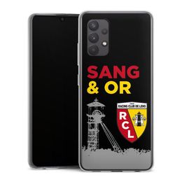 DeinDesign Galaxy A32 4G Handy Silikon H&uuml;lle Case transparent Handyh&uuml;lle Racing Club De Lens Official Licensed Product Rcl Silikon Case