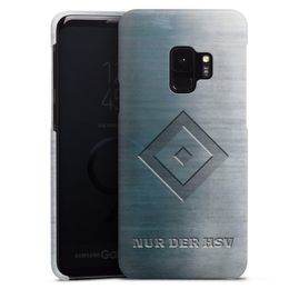 DeinDesign Galaxy S9 Handy Premium Case Smartphone Handyh&uuml;lle Schutzh&uuml;lle matt Metallic Look Hsv Hamburger Sv Premium Case
