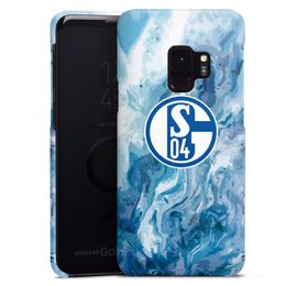 DeinDesign Galaxy S9 Handy Premium Case Smartphone Handyh&uuml;lle Schutzh&uuml;lle matt Logo Fc Schalke 04 Merchandise Premium Case