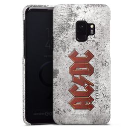 DeinDesign Galaxy S9 Handy Premium Case Smartphone Handyh&uuml;lle Schutzh&uuml;lle matt Logo Acdc Merchandise Premium Case