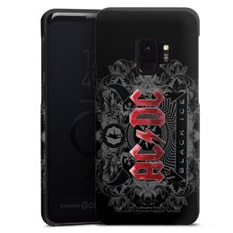 DeinDesign Galaxy S9 Handy Premium Case Smartphone Handyh&uuml;lle Schutzh&uuml;lle matt Merchandise Black Ice Acdc Premium Case
