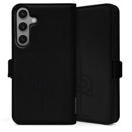 DeinDesign Galaxy S25+ Handy Klapph&uuml;lle Handyh&uuml;lle aus Kunst Leder schwarz Flip Case Konoha Sasuke Naruto Shippuden Sideflip mit Lasche