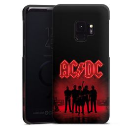 DeinDesign Galaxy S9 Handy Premium Case Smartphone Handyh&uuml;lle Schutzh&uuml;lle matt Band Acdc Official Licensed Product Premium Case