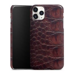 DeinDesign iPhone 11 Pro Max Handy Premium Case Smartphone Handyh&uuml;lle Schutzh&uuml;lle gl&auml;nzend Animal Print Crocodile Leather Premium Case