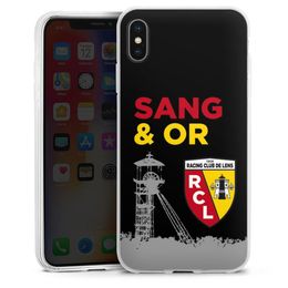 DeinDesign iPhone Xs Max Handy Silikon H&uuml;lle Case transparent Handyh&uuml;lle Racing Club De Lens Official Licensed Product Rcl Silikon Case