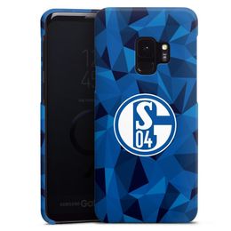 DeinDesign Galaxy S9 Handy Premium Case Smartphone Handyh&uuml;lle Schutzh&uuml;lle matt Camouflage Fc Schalke 04 Muster Premium Case