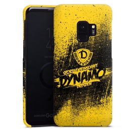 DeinDesign Galaxy S9 Handy Premium Case Smartphone Handyh&uuml;lle Schutzh&uuml;lle matt Logo Official Licensed Product Sg Dynamo Dresden Premium Case