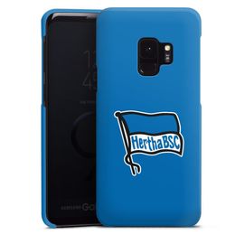 DeinDesign Galaxy S9 Handy Premium Case Smartphone Handyh&uuml;lle Schutzh&uuml;lle matt Hertha Bsc Official Licensed Product Flag Premium Case
