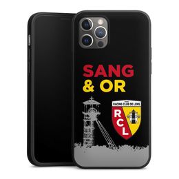 DeinDesign iPhone 12 Pro Handy Premium Silikon H&uuml;lle Handyh&uuml;lle schwarz Case Racing Club De Lens Official Licensed Product Rcl Silikon Premium Case