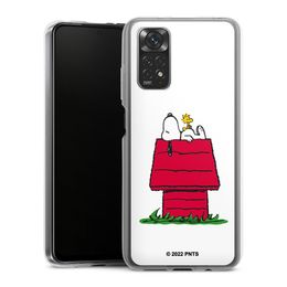 DeinDesign Xiaomi Redmi Note 11S Handy Silikon H&uuml;lle Case transparent Handyh&uuml;lle Snoopy Peanuts Official Licensed Product Silikon Case