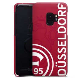 DeinDesign Galaxy S9 Handy Premium Case Smartphone Handyh&uuml;lle Schutzh&uuml;lle matt Lettering F95 Fortuna D&uuml;sseldorf Premium Case