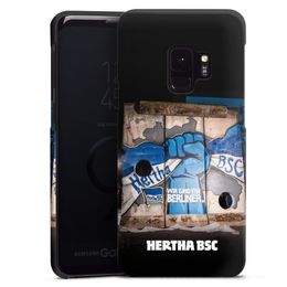 DeinDesign Galaxy S9 Handy Premium Case Smartphone Handyh&uuml;lle Schutzh&uuml;lle matt Hertha Bsc Wall Official Licensed Product Premium Case