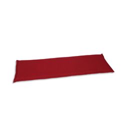 Bankauflage, Kirschrot, Textil, Uni, F&uuml;llung: Schaumstoff, Vlies, 48x6x148 cm, Oeko-Tex&reg; Standard 100, pflegeleicht, Outdoor-Kissen, Outdoor-Sitzkissen
