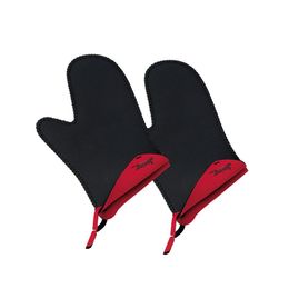 Spring Ofenhandschuh, Rot, Schwarz, Kunststoff, 15x3x23 cm, rutschfest, Kochen, Geschirrt&uuml;cher & Sch&uuml;rzen, Topflappen & Ofenhandschuhe