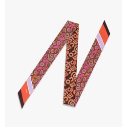 MCM Petite Schal aus Bio-Seide mit Disco-Monogramm-Print MEFGAMM05Q7001