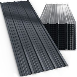 Gardebruk Trapezblech 14er-Set Anthrazit 110x46cm