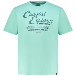 Herren Gro&szlig;e Gr&ouml;&szlig;en | Lerros T-Shirt mit Label-Print Farbe mint Gr&ouml;&szlig;e: 5XL