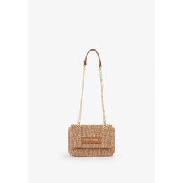 Valentino Handbags Umh&auml;ngetasche VALENTINO BAGS "OCARINA SUMMER", Damen, Gr. B/H/T: 18,5cm x 13,5cm x 8cm, cuoio, Textil, Taschen Umh&auml;ngetasche, Damen Handtasche, Schultertasche mit Zierkette als Umh&auml;ngeriemen