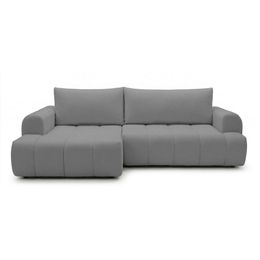 Ecksofa OTTO HOME "LIOORA Schlafsofa mit Bettkasten, Breite 265 cm, Verl&auml;ssliche Qualit&auml;t", dunkelgrau, B:265cm H:90cm T:149cm, 100% Polyester, Sofas, Ecksofa, L-Form mit Bettfunktion und Bettkasten, Recamiere rechts/links