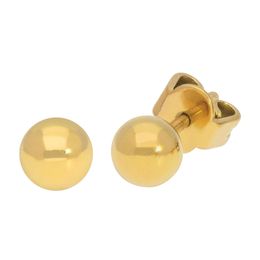 Paar Ohrstecker TITANIA "Titanohrstecker", gold (goldfarben), Ohrringe, Damen, Titan