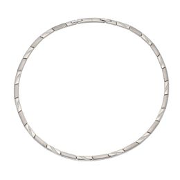 Collier TITANIA "Titancollier", grau (titanfarben), Halsketten, Damen, Titan, Collier, mit Zirkonia