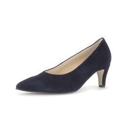 Pumps Gabor "Eleganter Pump", Damen, Gr. 35,5, blau, Schuhe Pumps