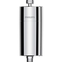 Wasserfilter Philips "Inline-Duschfilterzylinder", silber (chrom), B:6,8cm H:6,8cm T:17,5cm &Oslash;:6,8cm, Kunststoff, Filterkartuschen, Wasserfilter, Filterkapazit&auml;t: 50.000 l