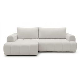 Ecksofa OTTO HOME "LIOORA Schlafsofa mit Bettkasten, Breite 265 cm, Verl&auml;ssliche Qualit&auml;t", beige, B:265cm H:90cm T:149cm, 100% Polyester, Sofas, Ecksofa, L-Form mit Bettfunktion und Bettkasten, Recamiere rechts/links