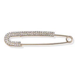 Anstecknadel "Schmuck Geschenk Kupfer Ansteckschmuck Brosche", gold (gelbgoldfarben, kristallwei&szlig;, kristallwei&szlig;), ANISTON JEWELRY & WATCHES, Broschen, Damen, Kupfer