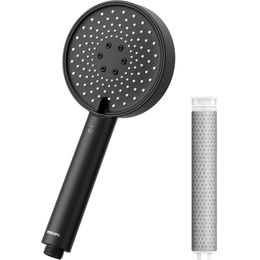 Duschbrause Philips, schwarz, B:12cm H:27,3cm, Duschk&ouml;pfe, Duschbrause mit Filter und 1 x Ersatzfilter