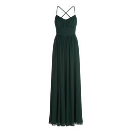 Abendkleid Vera Mont "Damen mit Plissee", Damen, Gr. 44, Normalgr&ouml;&szlig;en, schwarz moss, Obermaterial: 100% Polyester. Futter: 100% Polyester, festlich, ausgestellt lang, Kleider Abendkleid