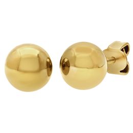 Paar Ohrstecker TITANIA "Titanohrstecker", gold (goldfarben), Ohrringe, Damen, Titan