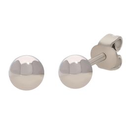 Paar Ohrstecker TITANIA "Ohrringe", grau (titanfarben), Ohrringe, Damen, Titan