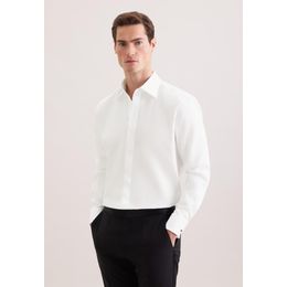 Smokinghemd Seidensticker, Herren, Gr. XXL (45), normale &Auml;rmell&auml;ngen, wei&szlig;, 100% Baumwolle, unifarben, regular fit, Doppelmanschette, Hemden, Gala Uni