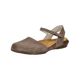 Riemchensandale El Naturalista "El Naturalista Sandalen Leder", Damen, Gr. 39, braun, Leder, Schuhe Riemchensandale