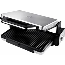 Kontaktgrill WMF "LONO 2in1", silber (silberfarben), B:42cm H:11,4cm T:32cm, Kontaktgrill_Standgrill_Tischgrill_Teppanyakigrill