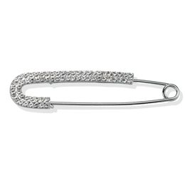 Anstecknadel "Schmuck Geschenk Kupfer Ansteckschmuck Brosche", silber (silberfarben, kristallwei&szlig;, kristallwei&szlig;), ANISTON JEWELRY & WATCHES, Broschen, Damen, Kupfer