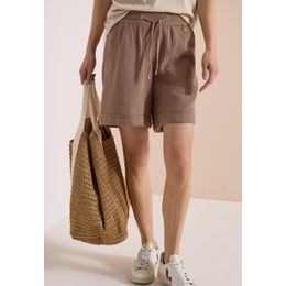 Shorts Cecil, Damen, Gr. XL (44), urban taupe, Web, 100% Baumwolle, unifarben, comfort fit kurz, Hosen Shorts, Middle Waist